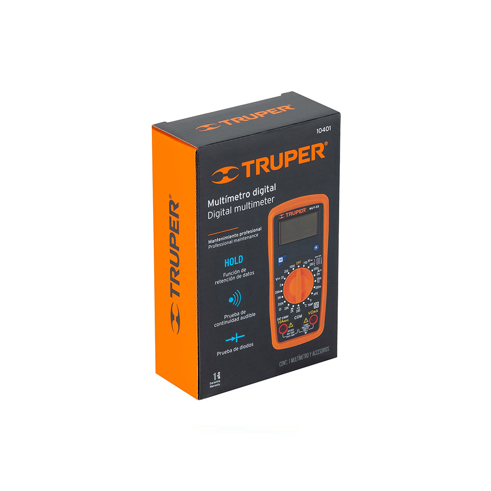 MULTIMETRO DIGITAL JUNIOR *TRUPER* MUT-3 – Distribuidora Luz