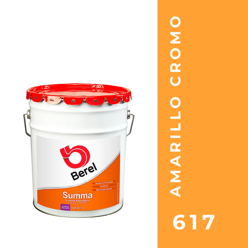 ESMALTE SUMMA 617 AMARILLO CROMO CUBETA – Distribuidora Luz