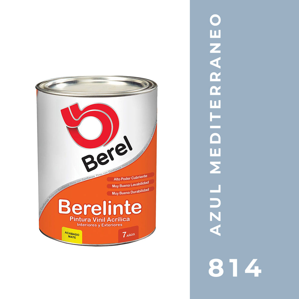BERELINTE 814 AZUL MEDITERRANEO LITRO – Distribuidora Luz
