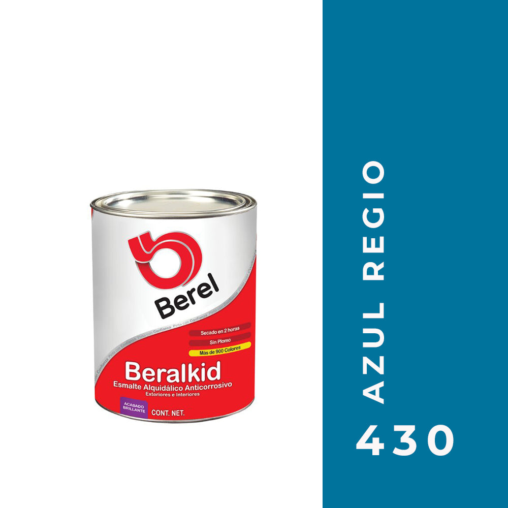 ESMALTE BERALKID 430 AZUL REGIO *BEREL* – Distribuidora Luz